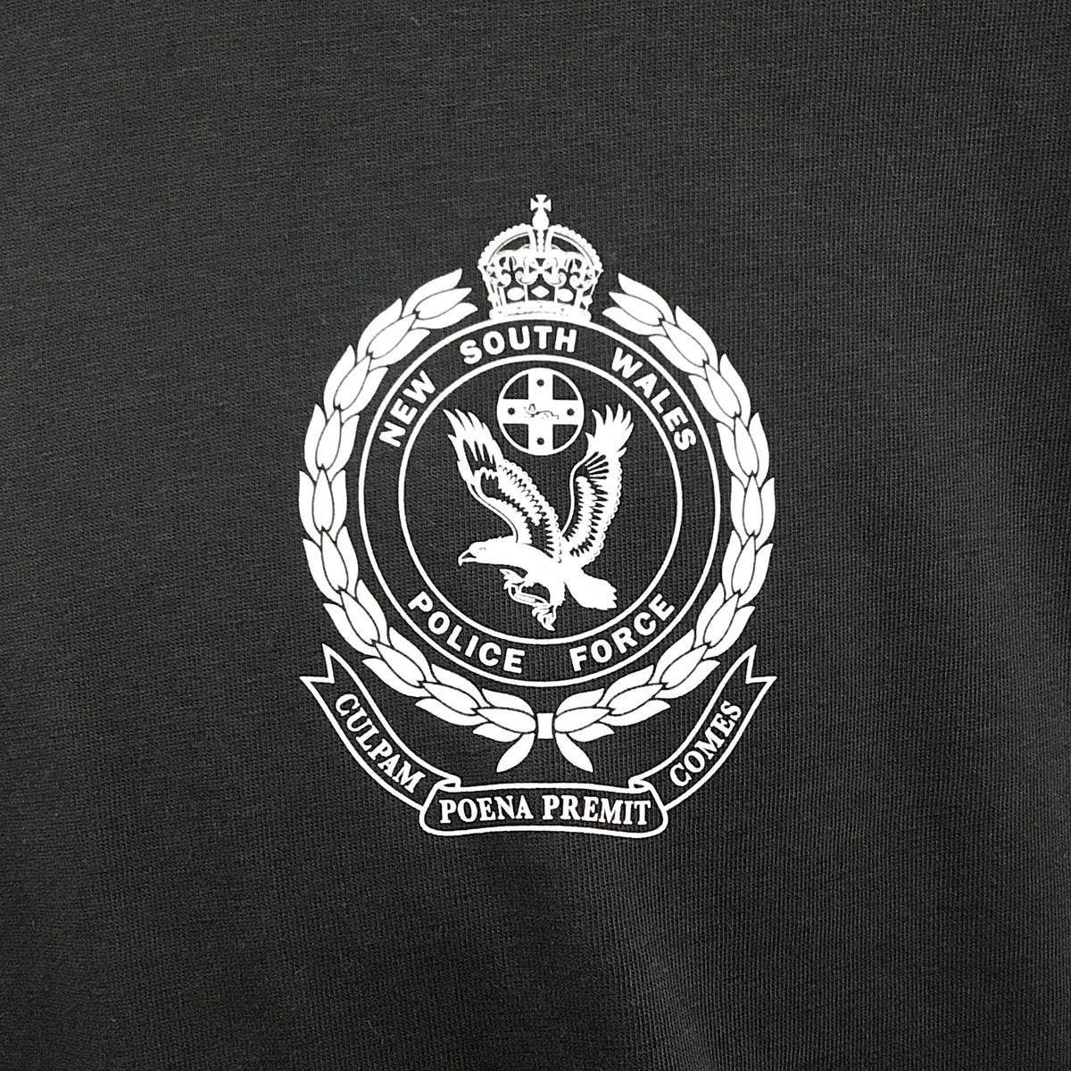 T Shirt - PT White NSWPF Logo ASC – nswpoliceshop