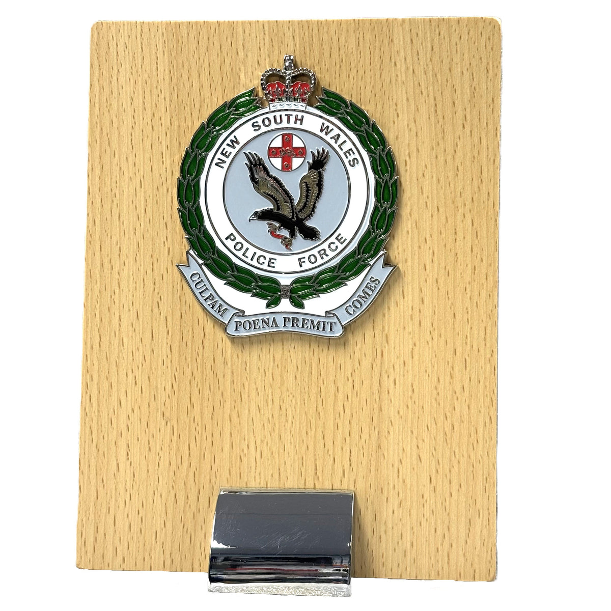 Plaque NSWPF Timber Rectangle Regency 1289-4A – nswpoliceshop